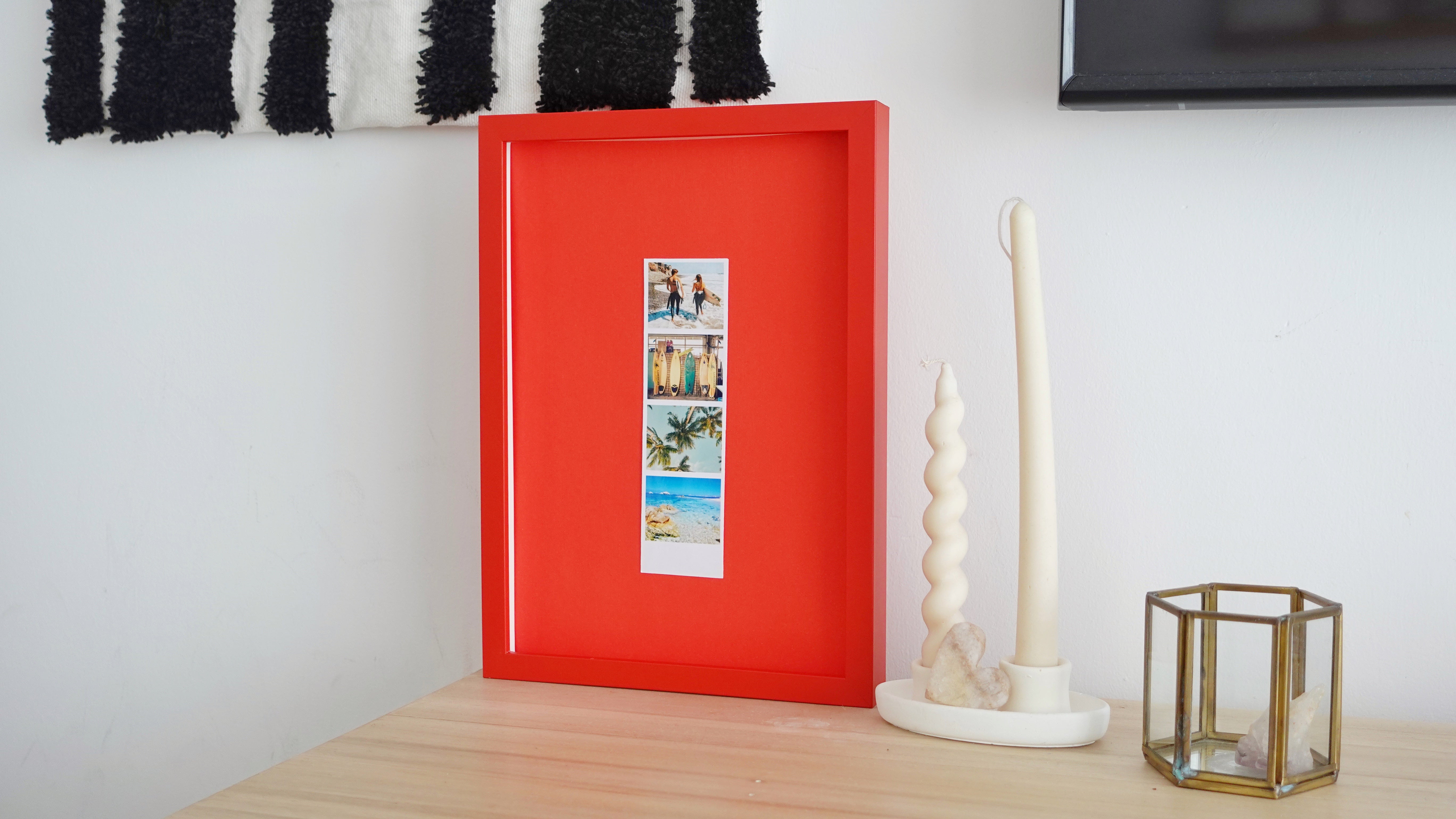 Marco Rojo Viral con Strips de Fotos | Deco Personalizada – Fotosprint